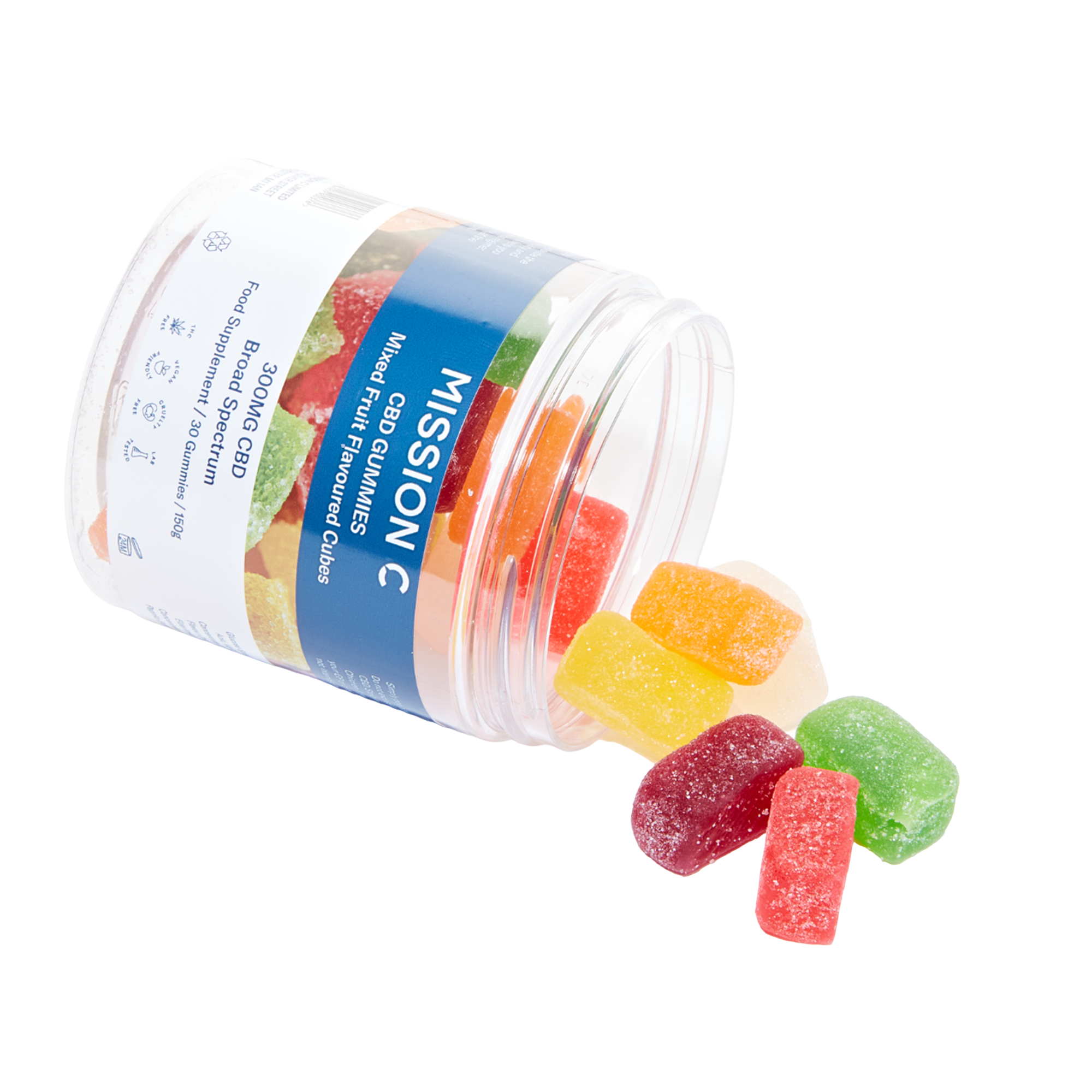 CBD Gummies - Mixed Fruit Flavoured Cubes – Mission C